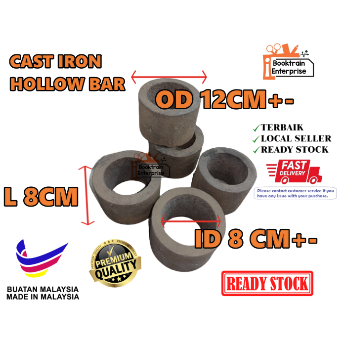 (READY STOCK)Cast Iron Hollow Bar /Besi Bulat/Bar/Hollow Bar/Cast Iron ...