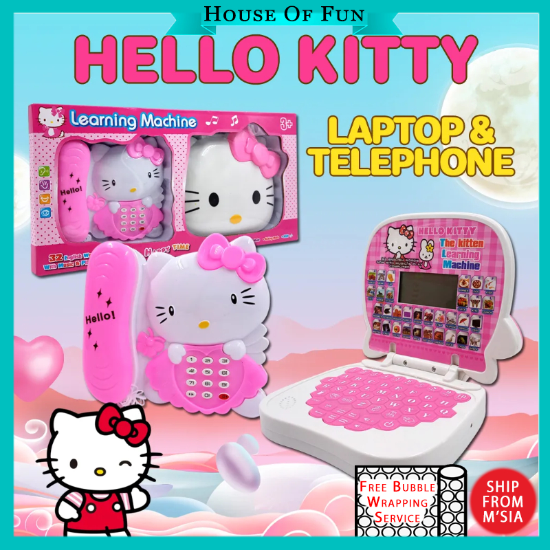 Children Pretend Play Toy Set 2 In 1 Hallo Kitty English Mathematics ...