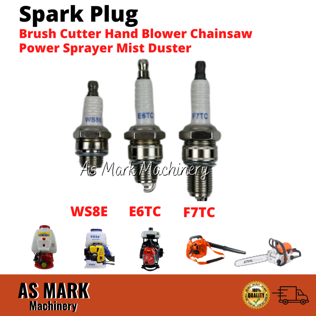 WS8E E6TC F7TC Spark Plug Enjin Mesin Rumput Brush Cutter Hand Blower ...