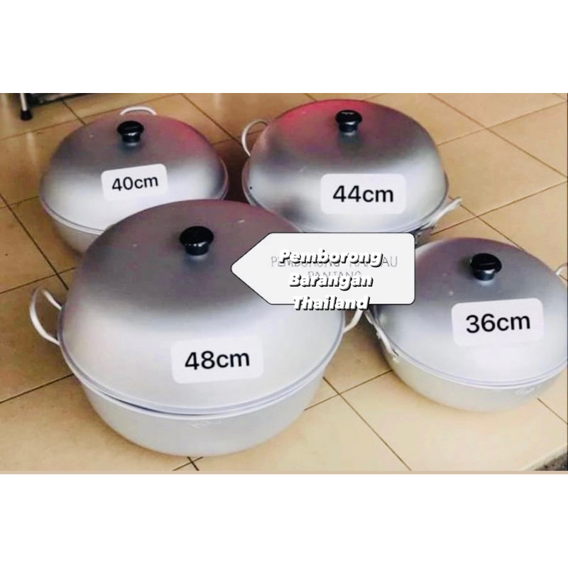 PERIUK BESAR@KUALI INDIA BERTUDUNG @FRY PAN + PENUTUP ALUMINIUM ...