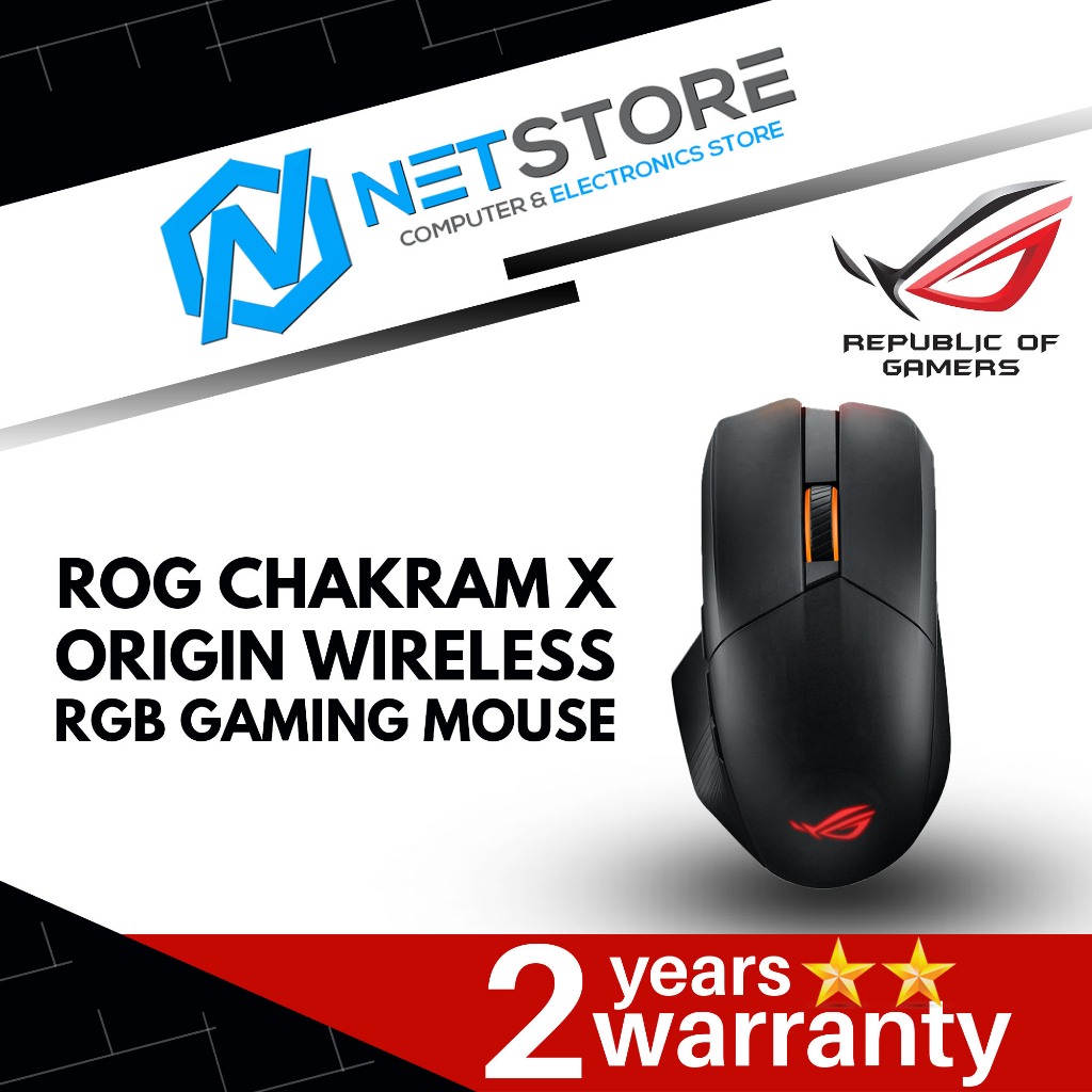 ASUS ROG CHAKRAM X ORIGIN WIRELESS RGB GAMING MOUSE - 90MP02N1-BMUA00 ...