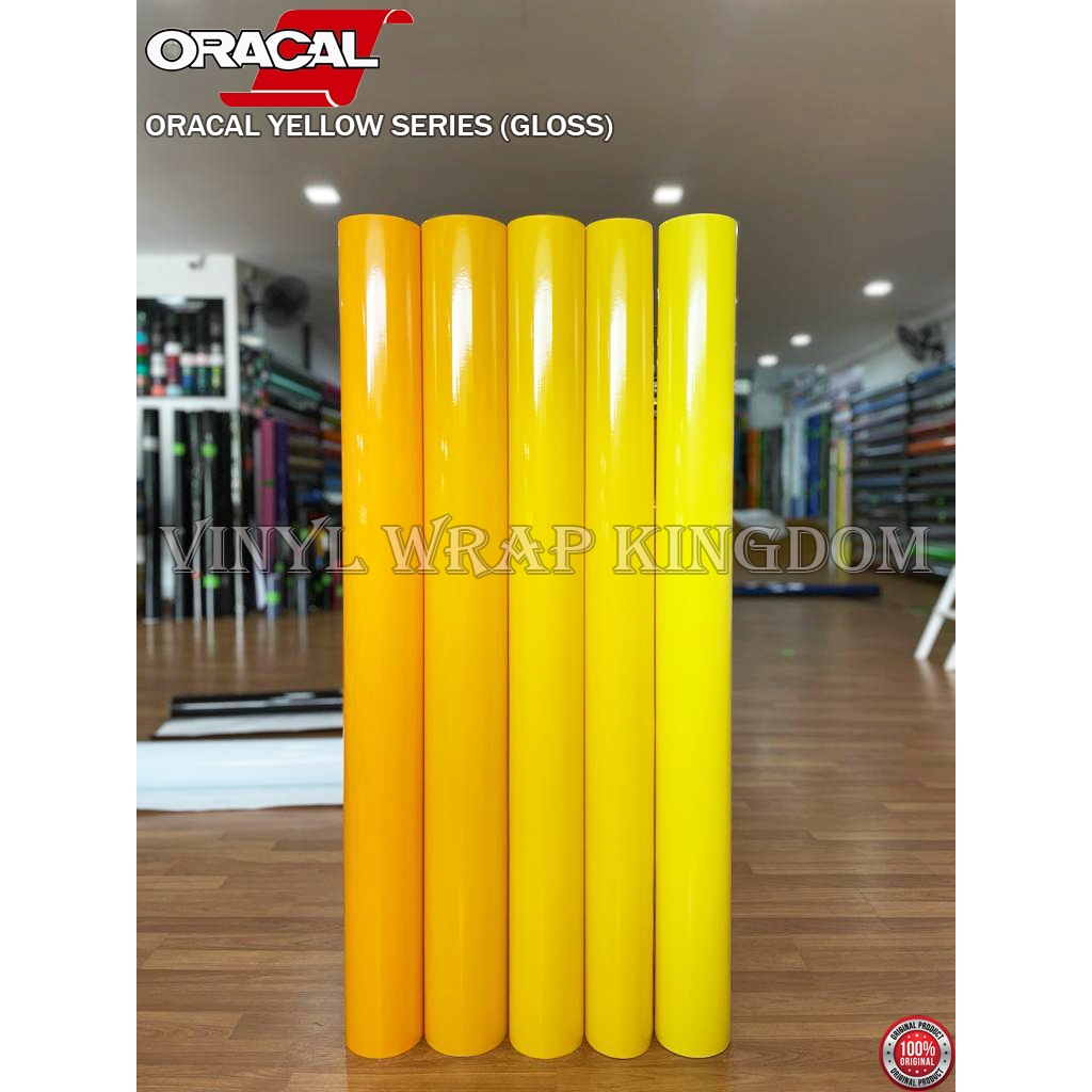 ORACAL 651 Gloss Yellow Vinyl Sticker / Cutting Sticker / Outdoor ...