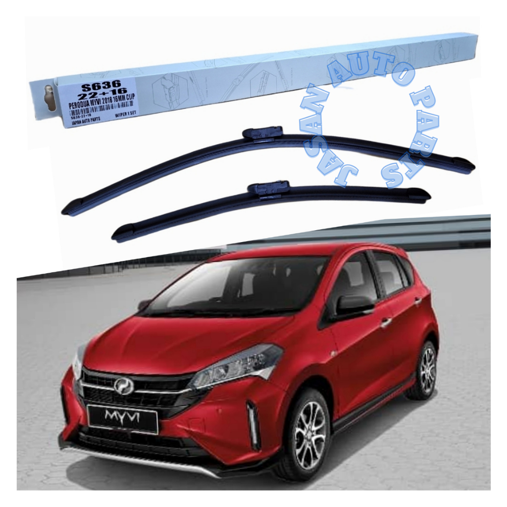 PERODUA MYVI 2018 NEW OEM WIPER BLADES SET (22"+16") | Shopee Malaysia