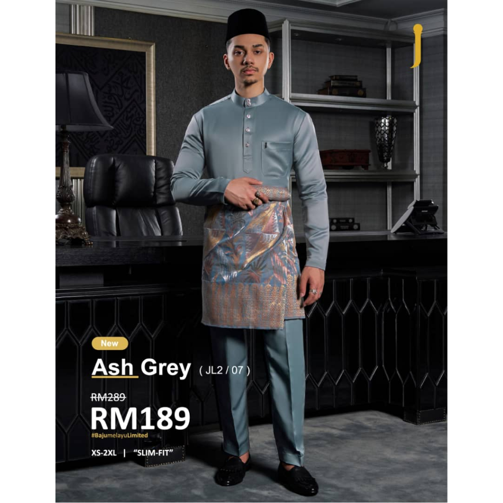 (SET BLACK) JAKEL LIMITED Baju Melayu Jakel Asad Motawh by JAKEL Cekak ...