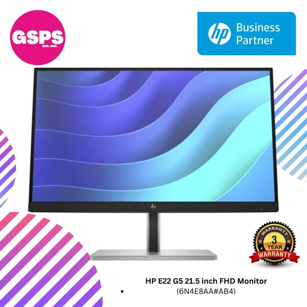 HP E24 G5 23.8 inch FHD Monitor (6N6E9AA#AB4) | Shopee Malaysia