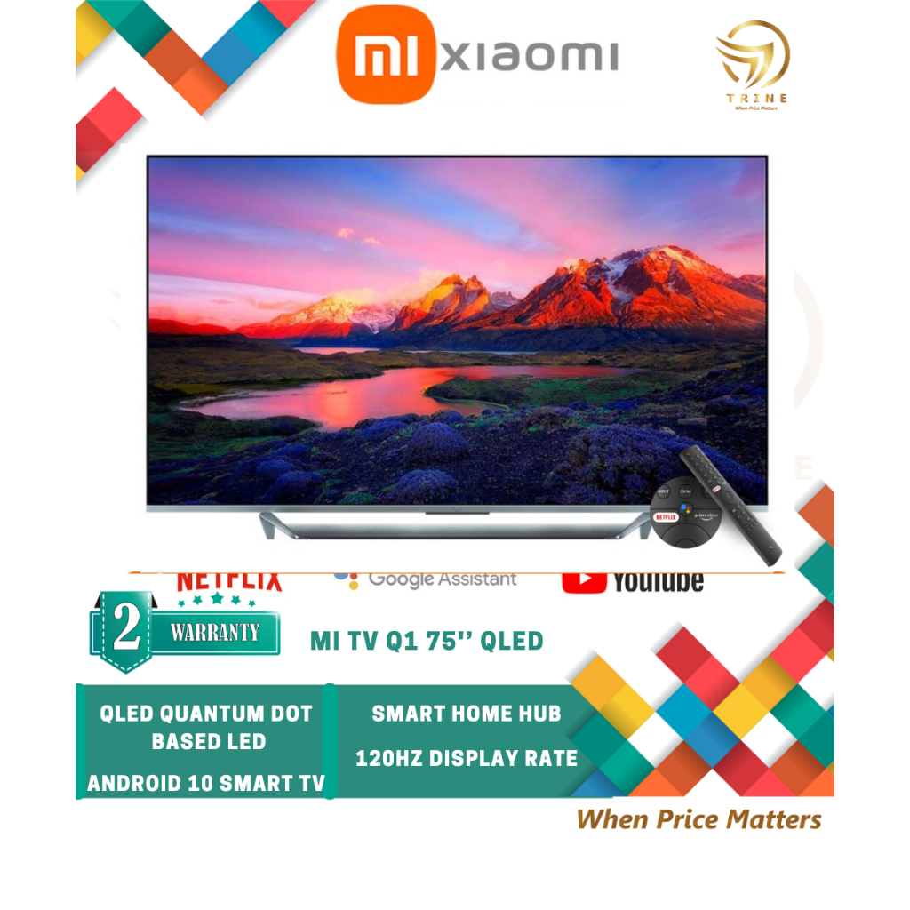 (ORIGINAL MALAYSIA SET 2 YEARS WARRANTY) Xiaomi Mi TV Q1 75" Smart TV ...