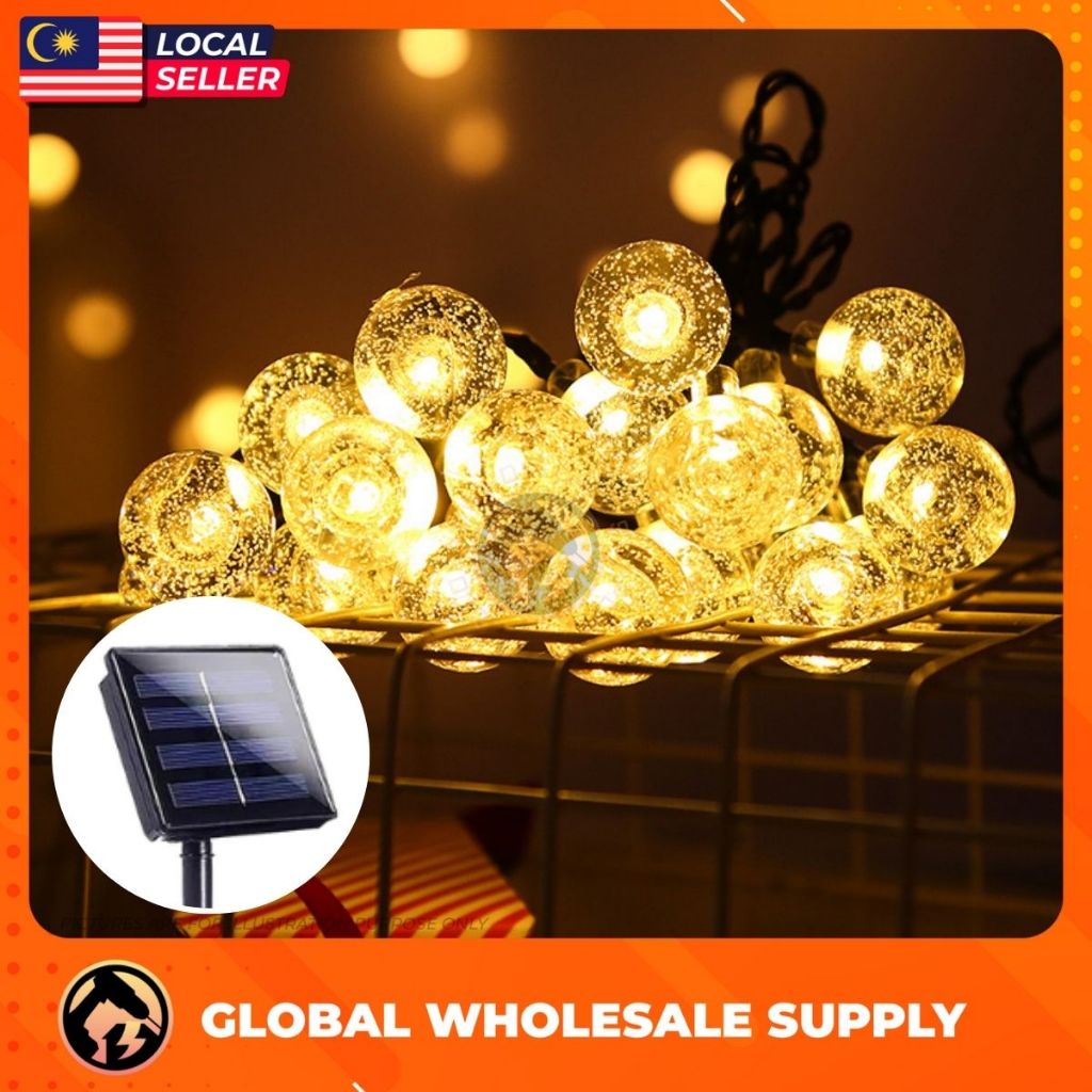 Solar Raya Lip Lap Solar String Light Solar Fairy Light Lampu Raya ...