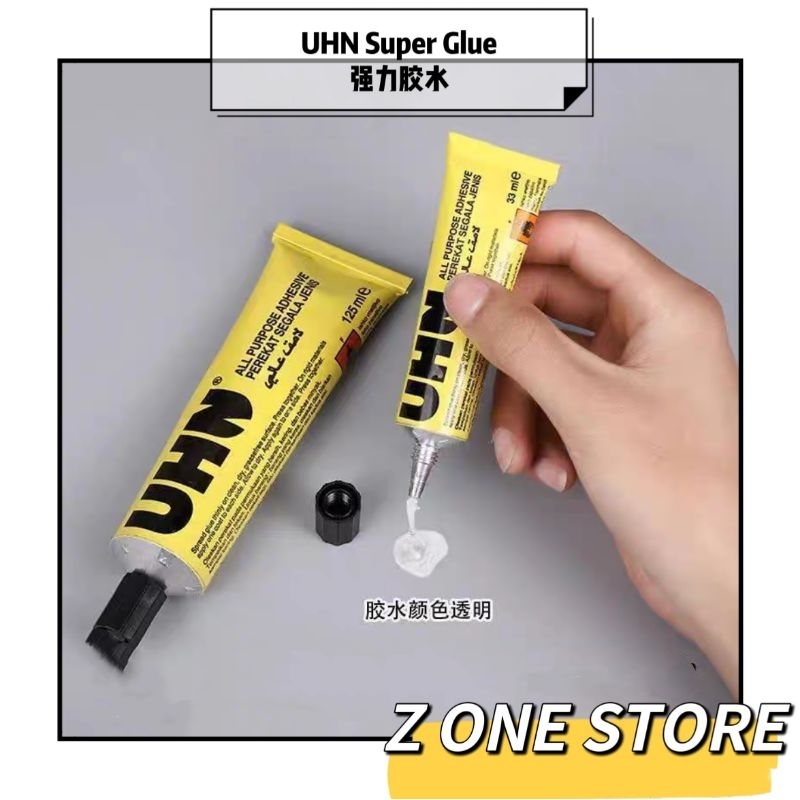 Ready Stock 🦁 20ml/33ml UHN All Purpose Adhesive Super Glue 万能胶 | Shopee Malaysia