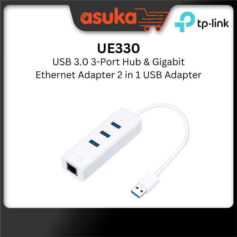TP-Link UE330 USB 3.0 3-Port Hub & Gigabit Ethernet Network Adapter | Shopee Malaysia