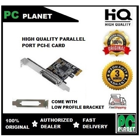 HIGH QUALITY PARALLEL PORT PCI-E CARD WITH LOW PROFILE BRACKET | Shopee ...