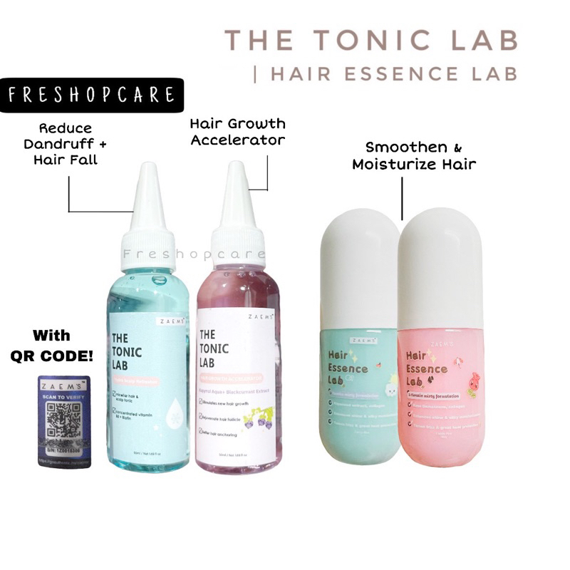 ZAEM's. The Tonic Lab (50ml) | Hair Essence Lab (100ml) | Shopee Malaysia