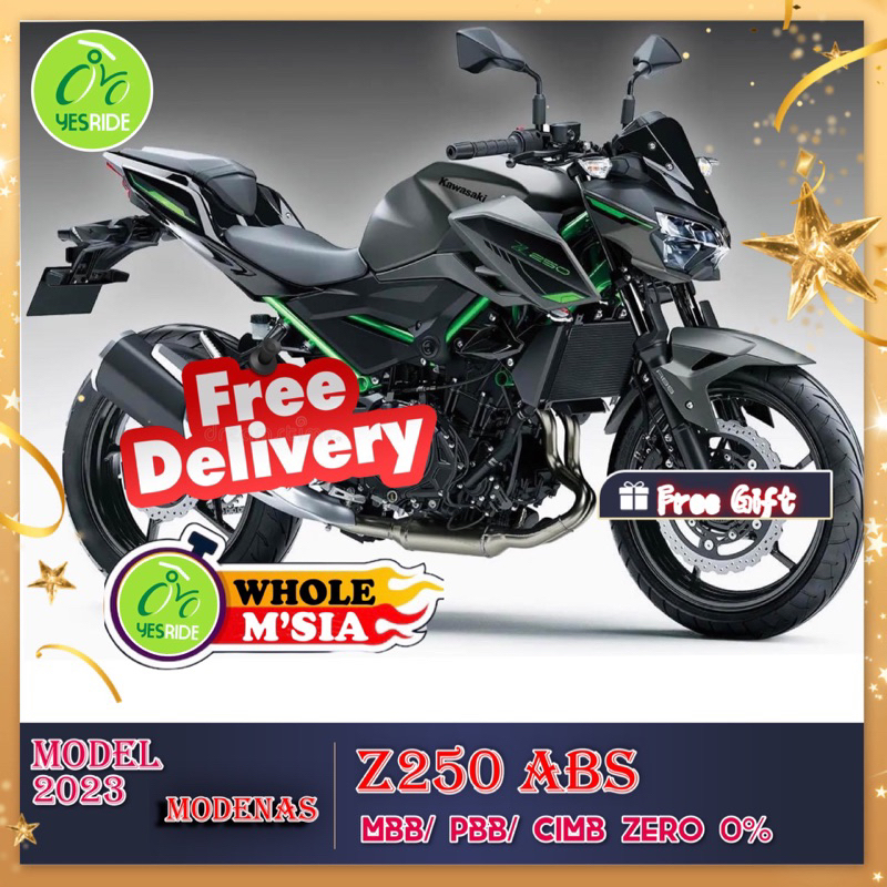 Kawasaki Z250 abs New Color model | Shopee Malaysia