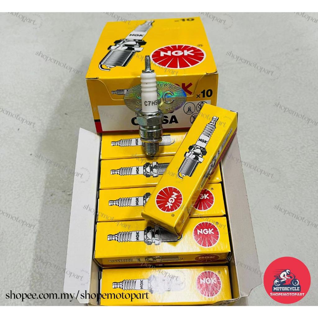 NGK SPARK PLUG C6HSA C6 / C7HSA C7 100% ORIGINAL EX5 WAVE KRISS GT128 ...