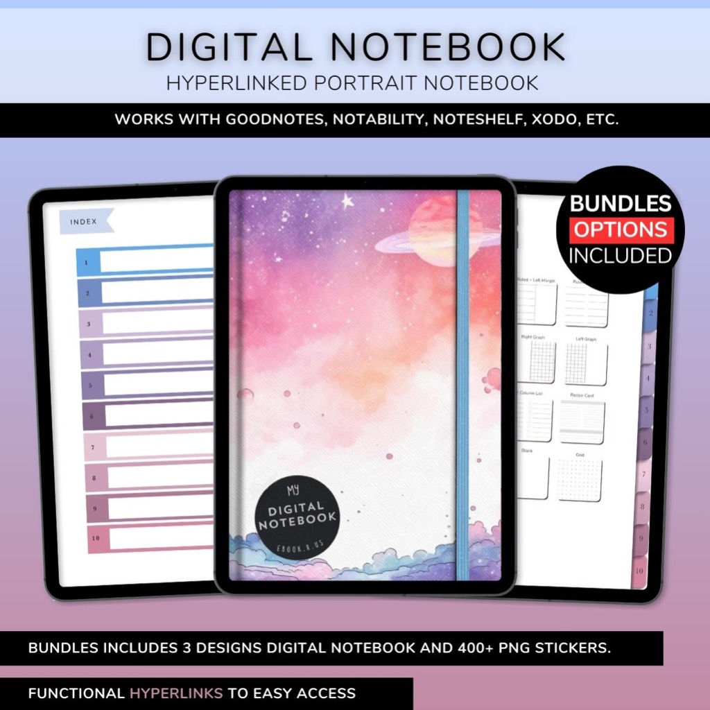 Digital Notebook Student Journal Planner PDF Goodnotes / Notability ...