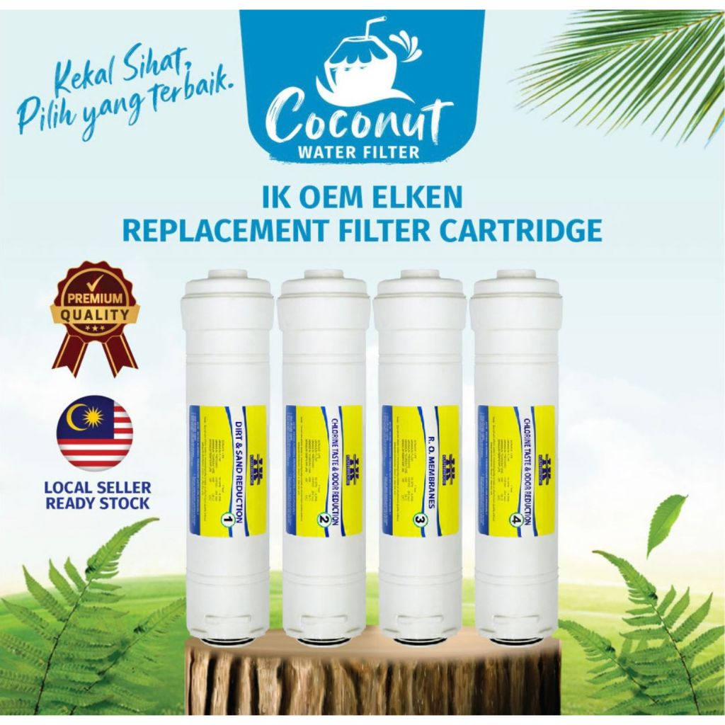 IK OEM Elken Replacement Filter Cartridge (Bio Pure K Series) | Shopee ...