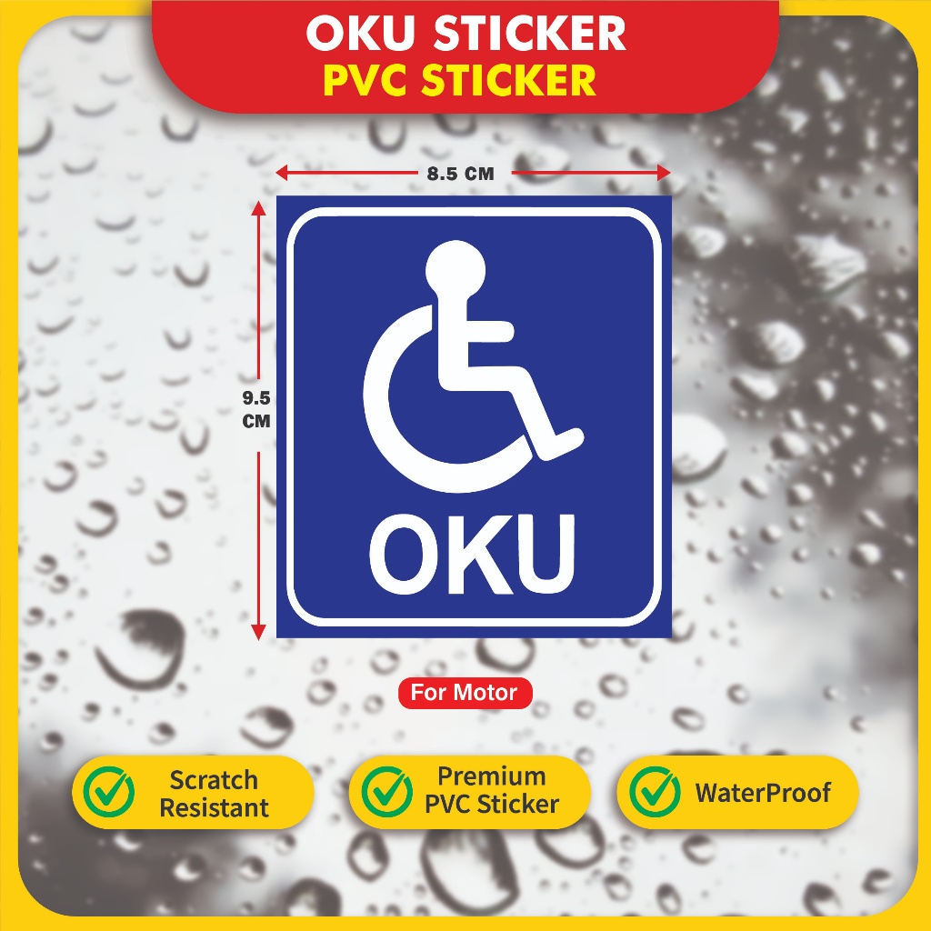OKU sign sticker, OKU car sign, OKU Windscreen Sticker / CP37 | Shopee ...