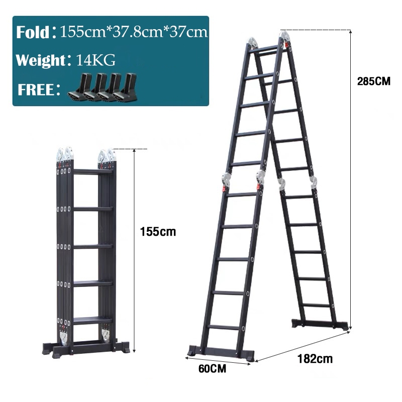 20 STEP (5.7M) -12 STEP (3.7M) ALUMINIUM MULTIPURPOSE LADDER ...