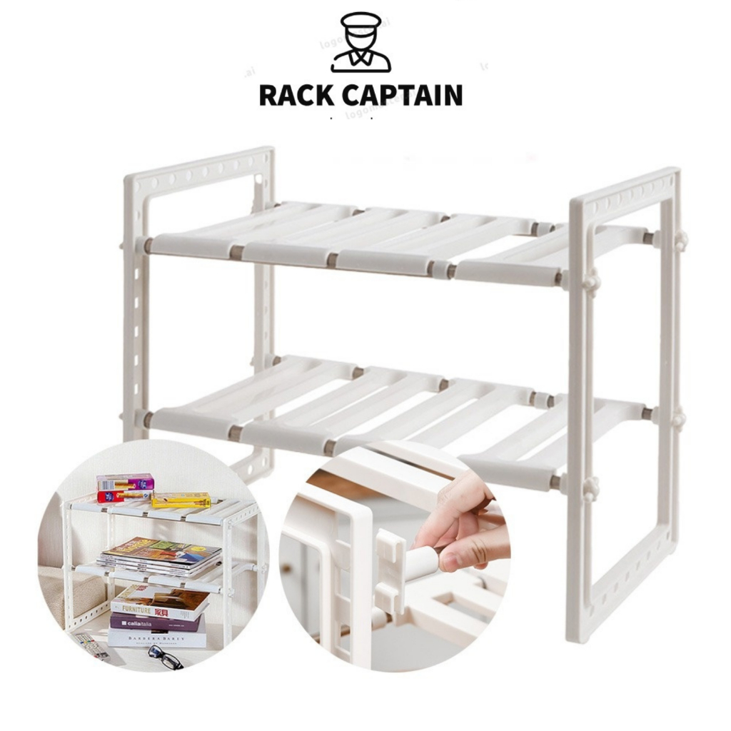 RackCaptain Dua Tingkat Boleh Dikembangkan Di Bawah Penyimpanan Sinki ...