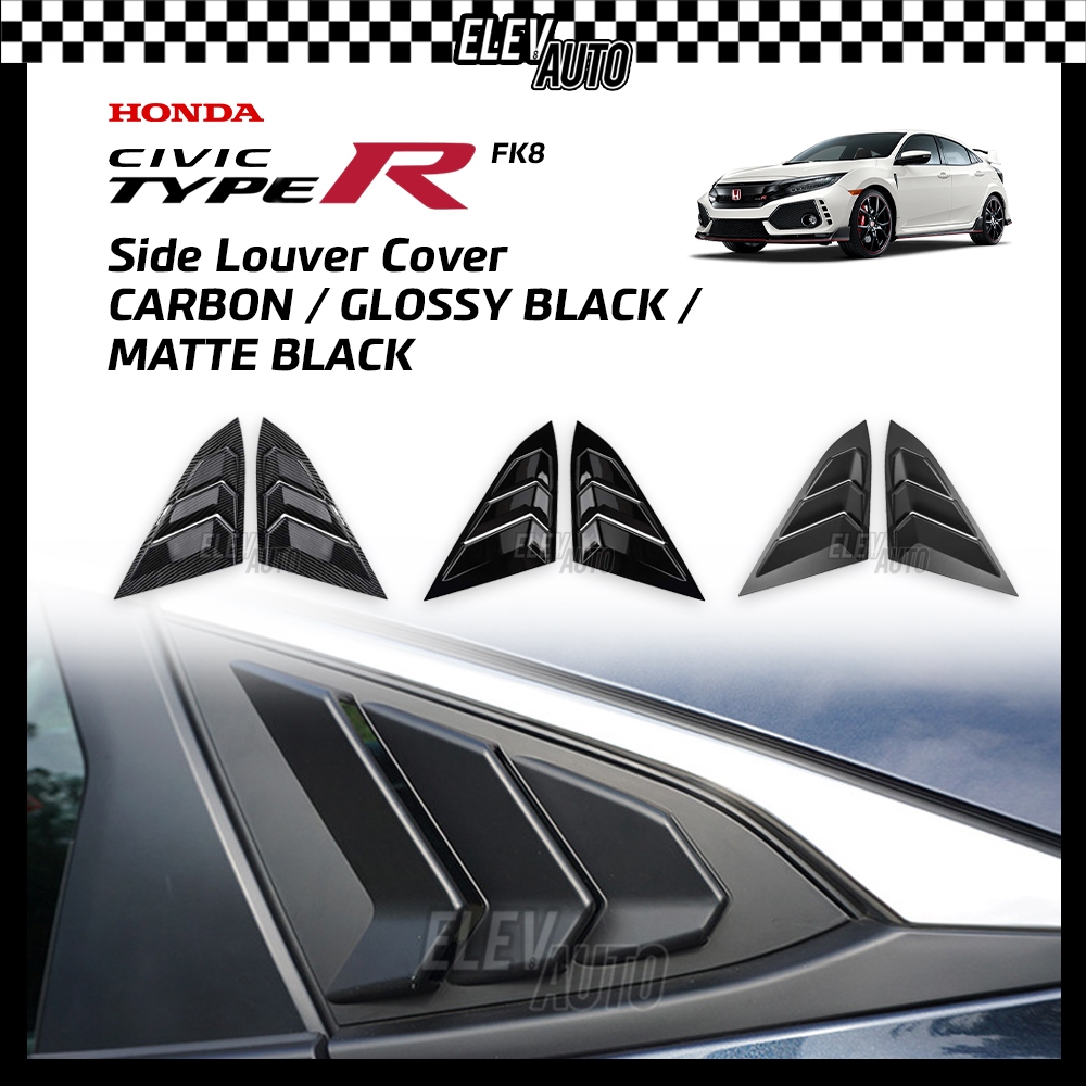 Honda Civic Type-R FK8 Side Louver Cover Triangle Window Trim ...