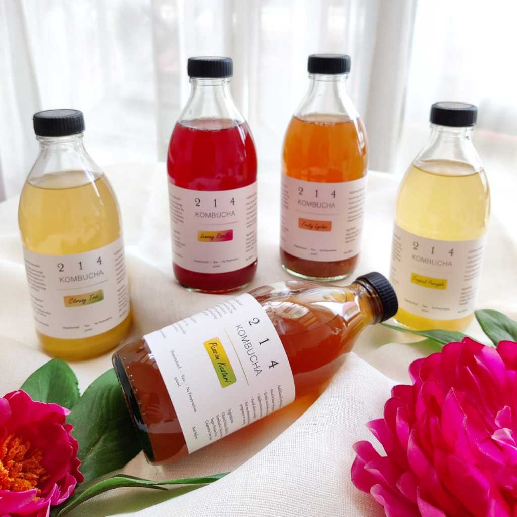 214kombucha Tea Drink 500ml & 300ml (Original & Preservative Free ...