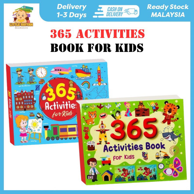 365 ACTIVITIES BOOK FOR KIDS (BLUE / GREEN) | Shopee Malaysia