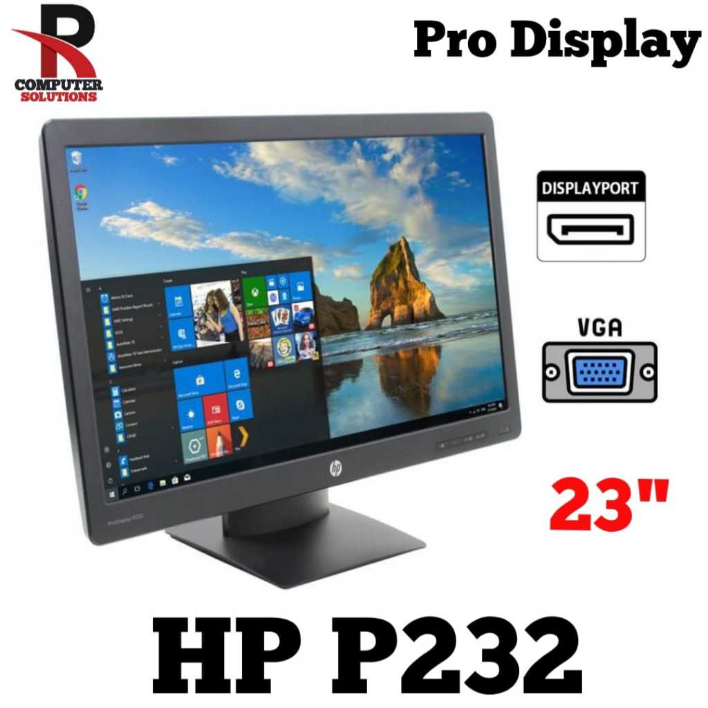 HP ProDisplay P232 23" Widescreen LED Backlit Monitor | Shopee Malaysia
