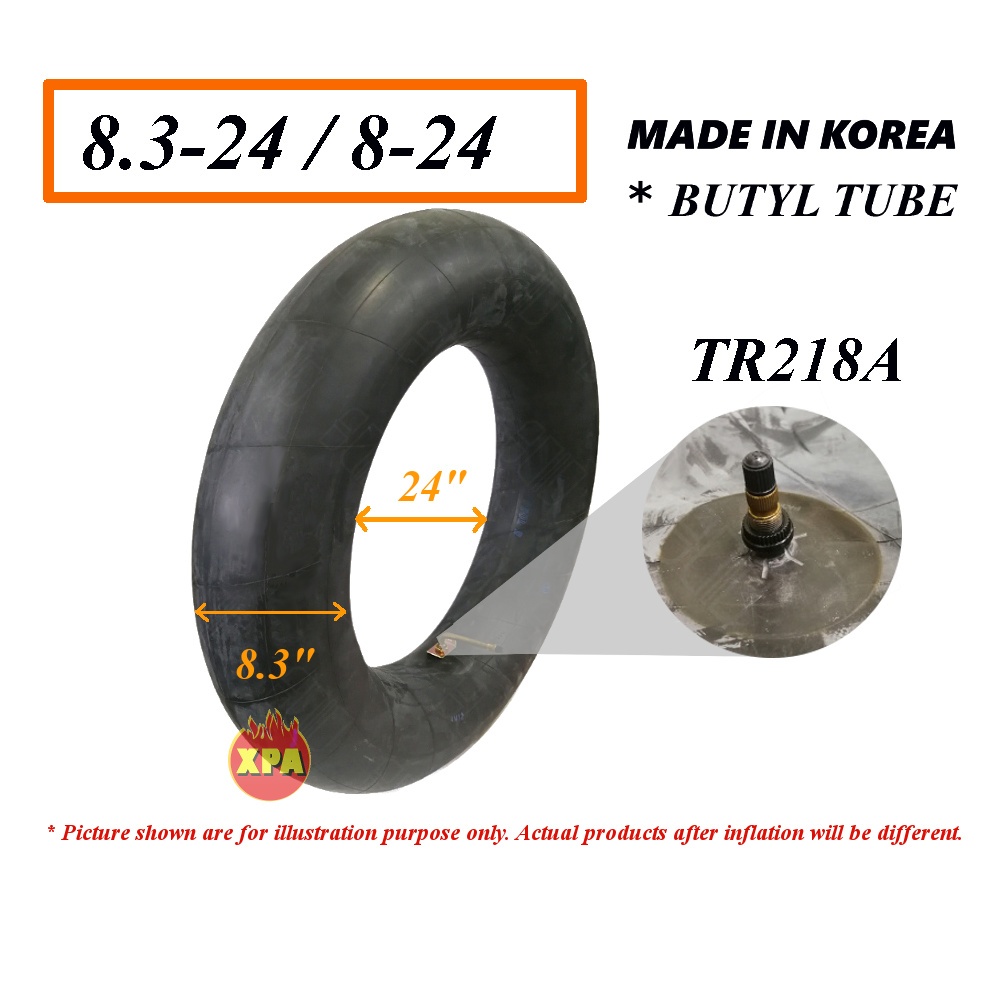 [ New Tube ] 8.3-24 Farm tractor tire tube 8-24 9.5-22 7-24 tiub angin ...