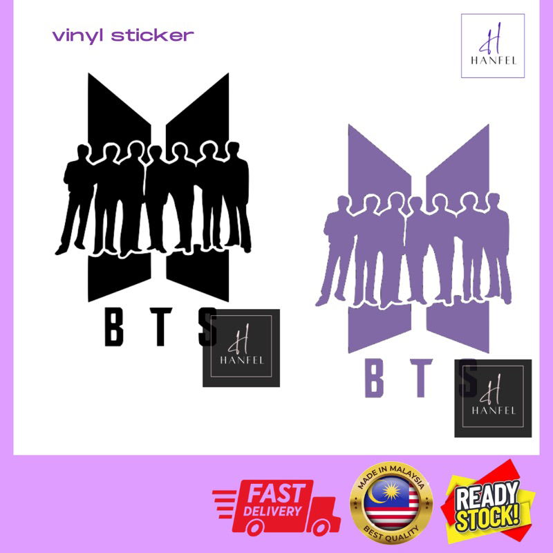 Bangtan boys (bts) logo STICKER V2 vinyl ( Die-cut) | Shopee Malaysia