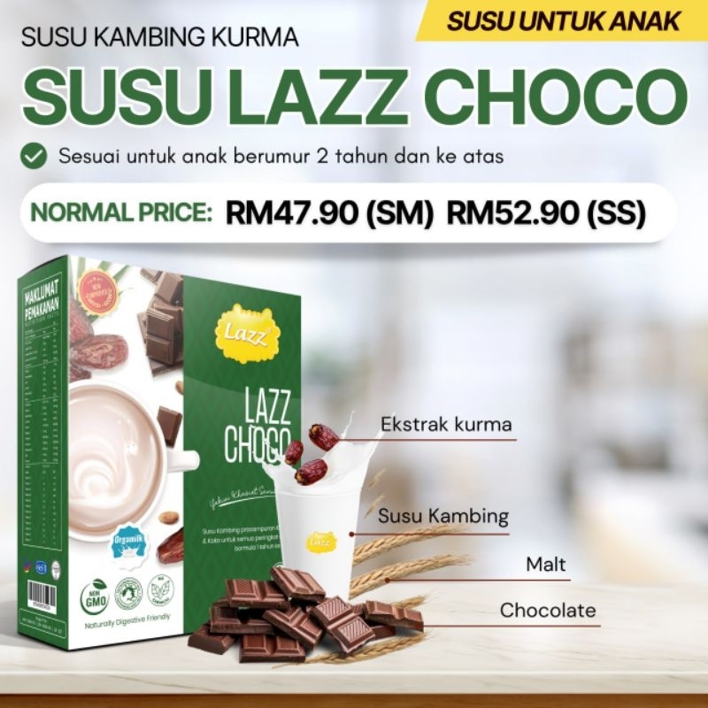 LAZZ SUSU KAMBING COKLAT / LAZZ CHOCO 550G | Shopee Malaysia