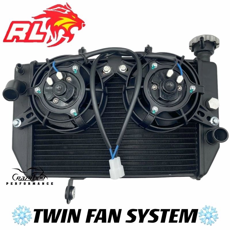 Y15 RED LEO RADIATOR RACING DOUBLE FAN ORIGINAL 💯 Y15V1 / Y15V2 ...