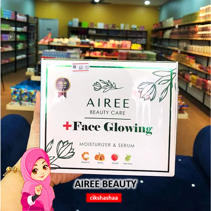 FACE GLOWING AIREE BEAUTY CARE 💯💯💯 - SET 2 IN 1 ( SERUM + MUISTURIZER ...