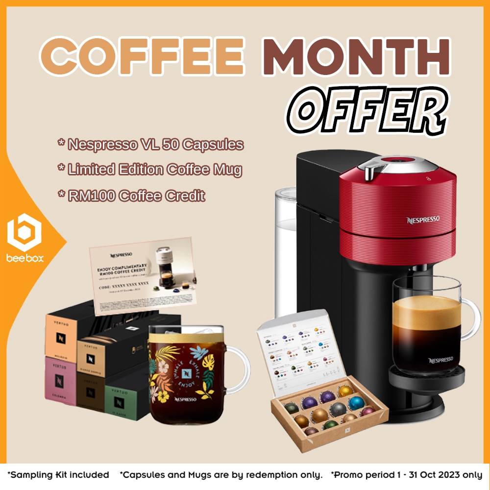 Nespresso Coffee and Espresso Machine [Vertuo Next] - GCV1-GB-RE-NE ...