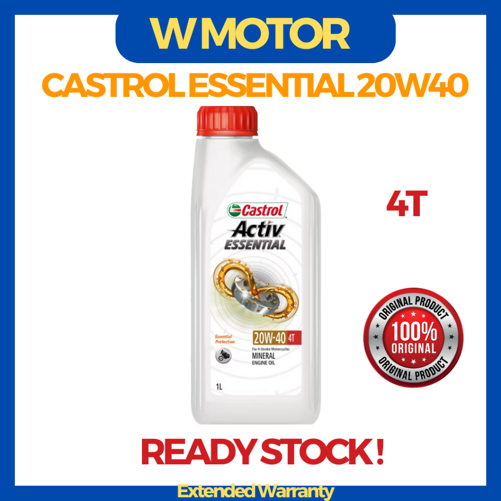 CASTROL® ACTIV ESSENTIAL 4T 20W40 1L | Shopee Malaysia