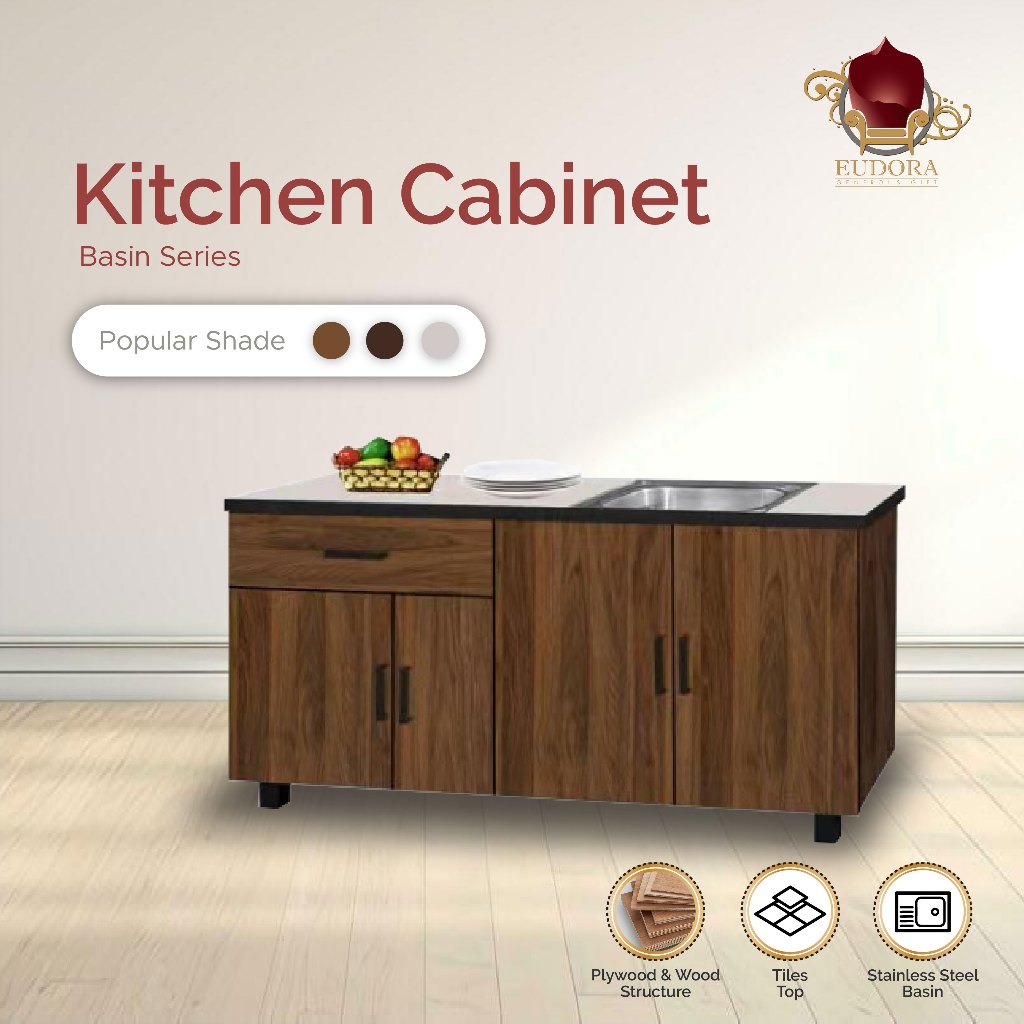 【𝐄𝐔𝐃𝐎𝐑𝐀 𝐅𝐔𝐑𝐍𝐈𝐓𝐔𝐑𝐄】Basin Kitchen Cabinets / Kabinet Dapur Sinki / 面盆厨柜 ...