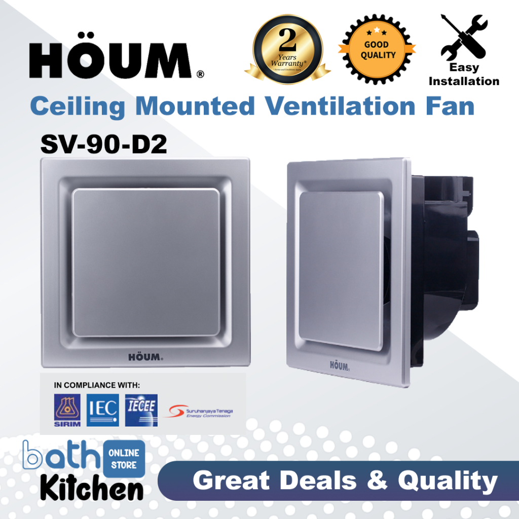 Houm Ceiling Mounted Ventilation Fan - SV Series | Shopee Malaysia