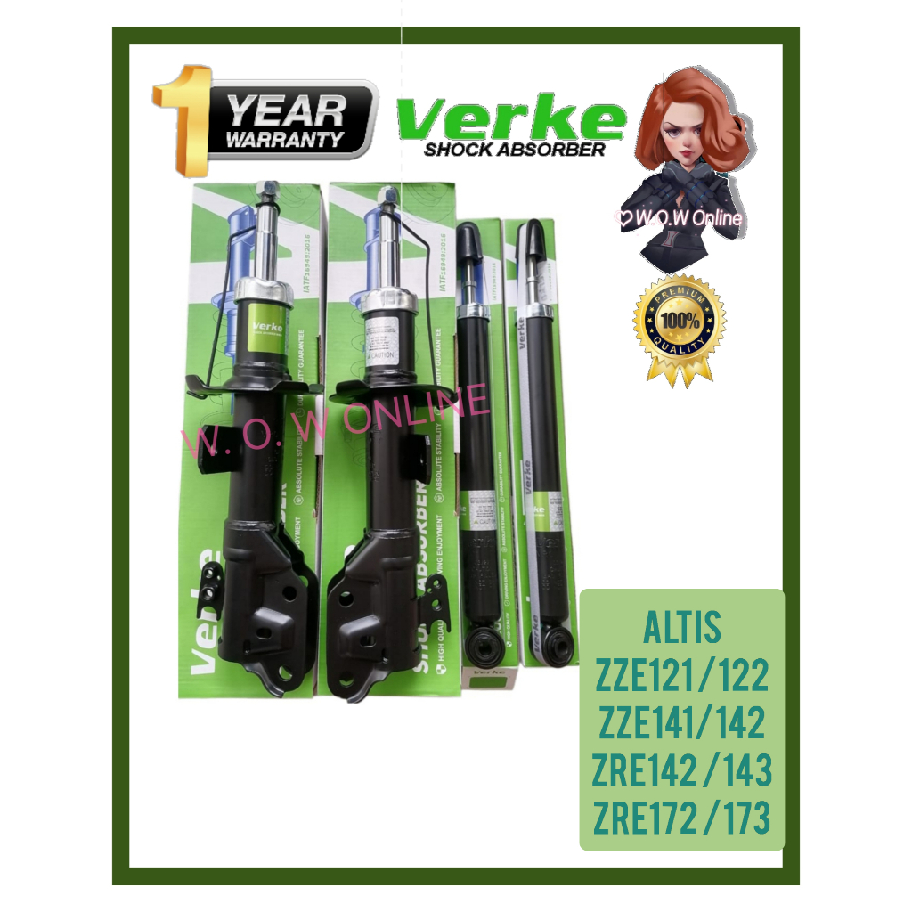 (WARRANTY 1YEAR) VERKE ABSORBER TOYOTA ALTIS ZZE121/122 ZZE141/142 ...