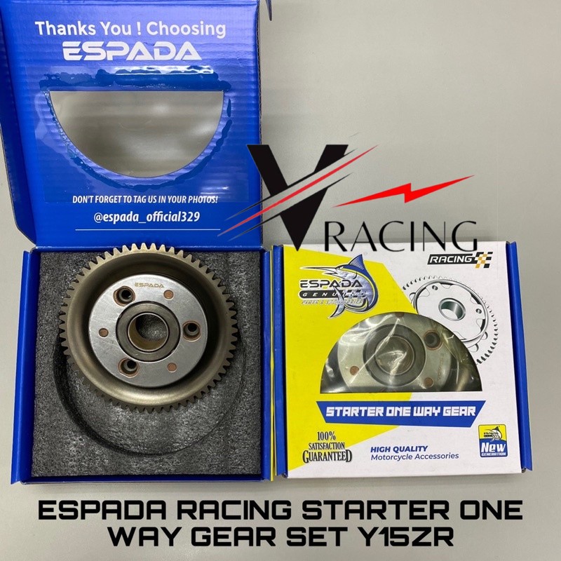 ESPADA RACING Starter One Way Gear Set(Gear+Bearing)Y15ZR | Shopee Malaysia