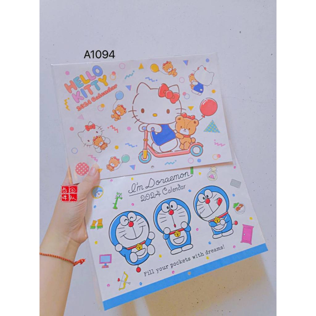 Sanrio Japan Hello Kitty Doraemon Wall Calendar / Big Calendar (A1094 ...