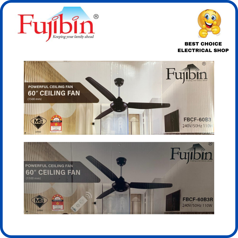 [SIRIM]FUJIBIN 60" Ceiling Fan FBCF-60B3 | FBCF-60B3R with Regulator ...