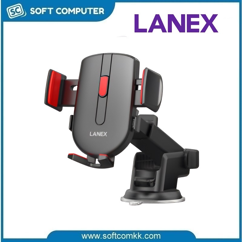 LANEX LZ09 Smart Phone Car Holder ( Black ) | Shopee Malaysia