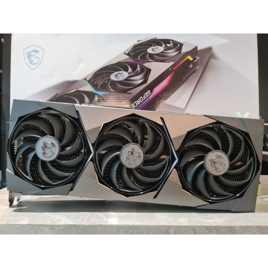 MSI Suprim X RTX 3070 Ti Fullset box & receipt Used Graphics Card ...