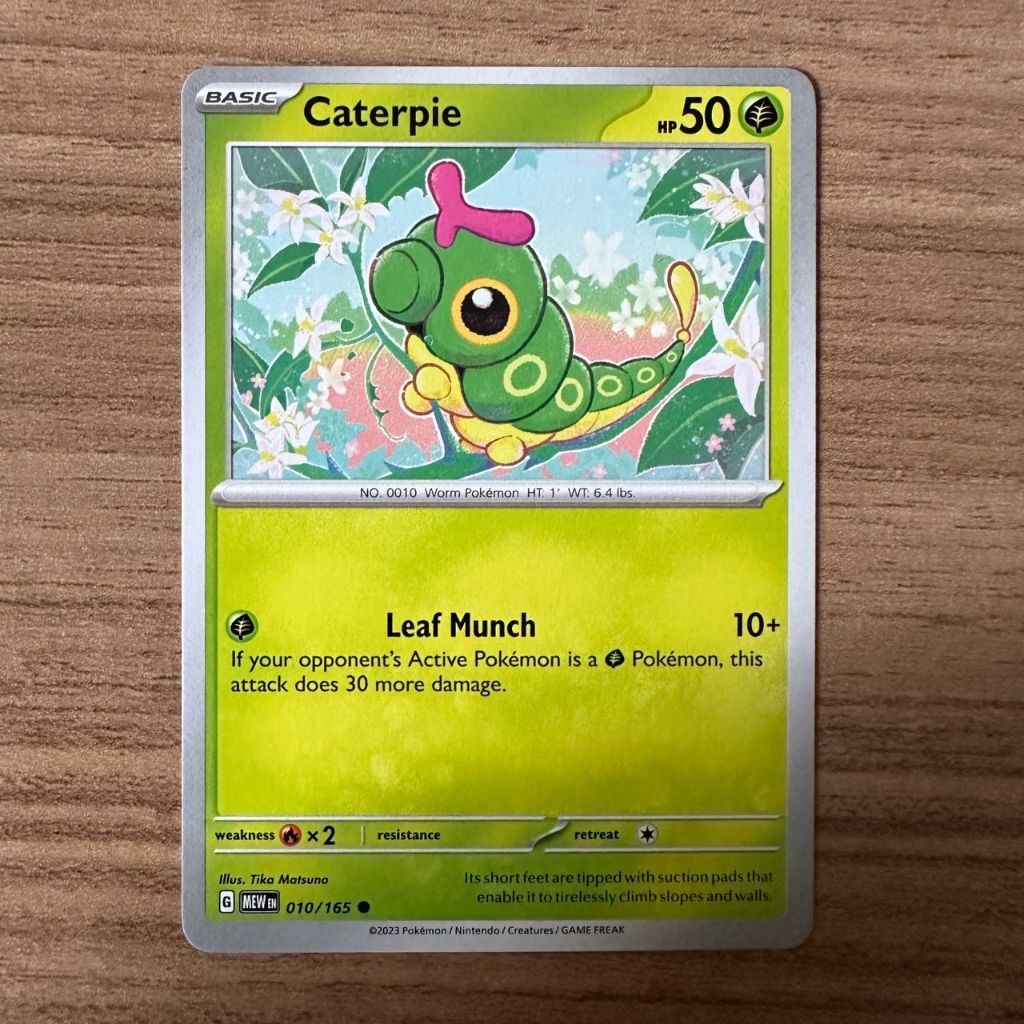 Pokemon TCG Scarlet & Violet 151 Caterpie - 010/165 - Common | Shopee ...