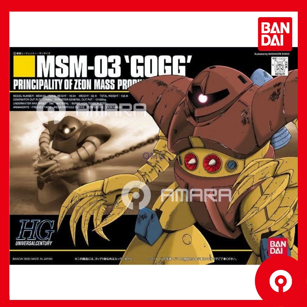 Bandai MSM-03 Gogg Gundam 'GOGG' HGUC Model Kits 56831 | Shopee Malaysia