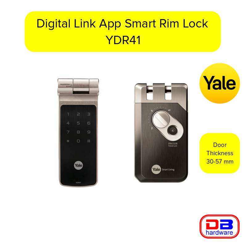 Yale Digital Link App Smart Rim Lock YDR41 | Shopee Malaysia