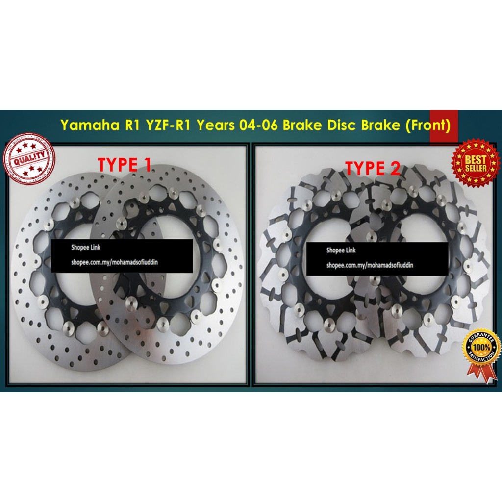 79. Yamaha R1 YZF-R1 Years 04-06 Brake Disc Brake (Front) | Shopee Malaysia