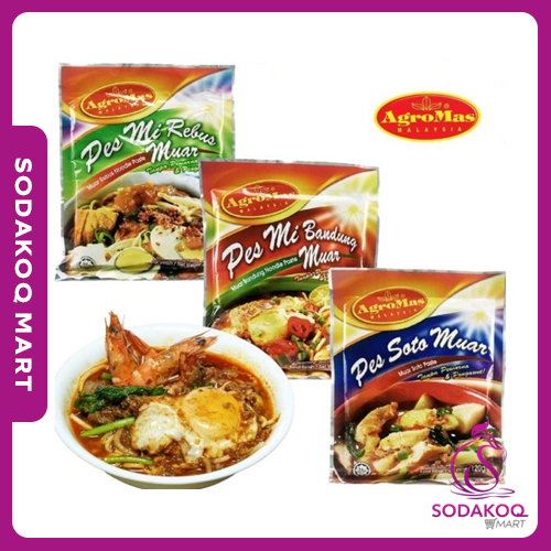 AGROMAS Pes Soto Muar / Mi Bandung Muar / Mi Rebus Muar (200g) | Shopee ...