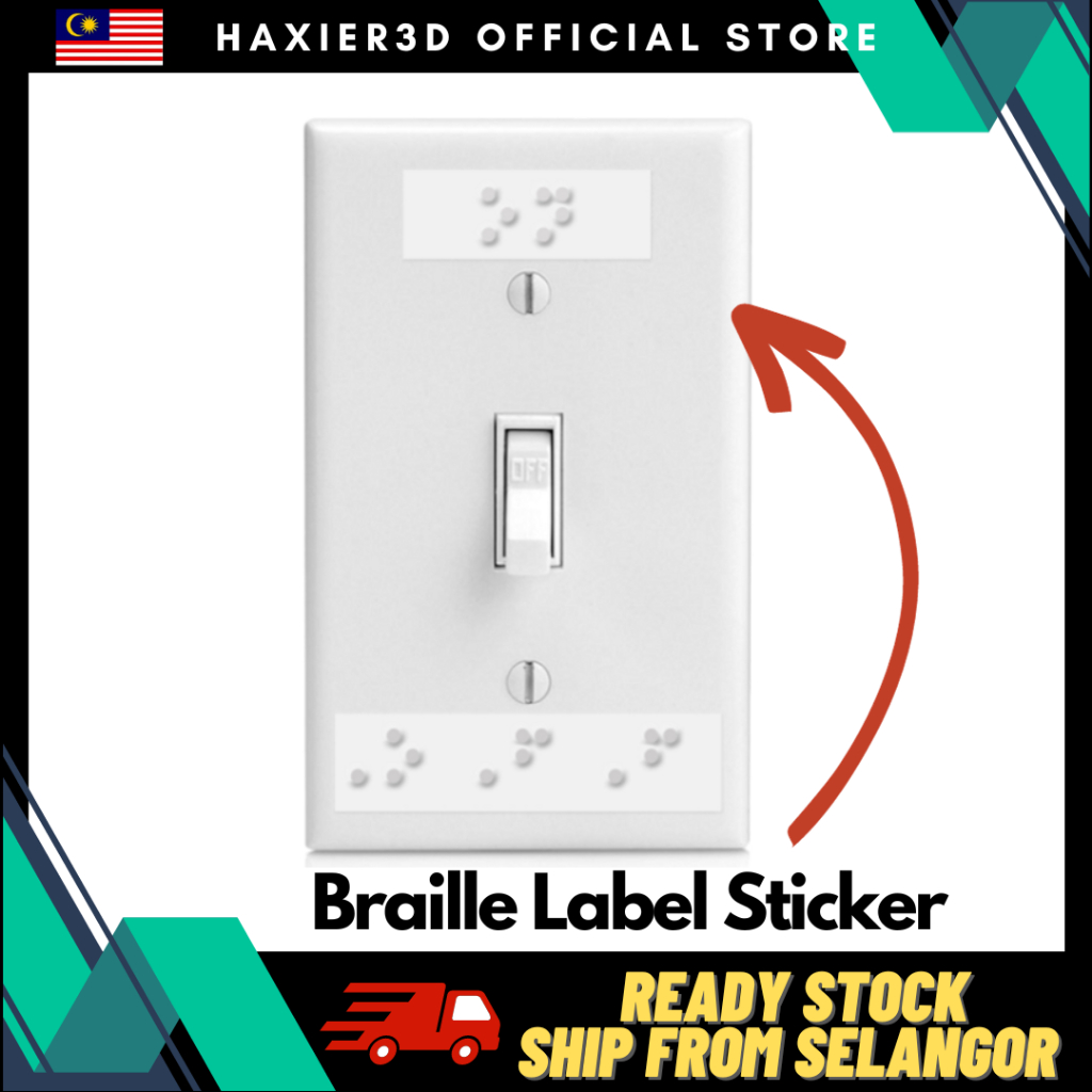 Transparent Braille Sticker Perfect for Packaging Labeling, Books and ...