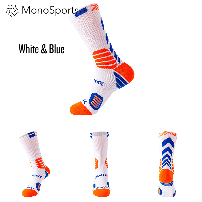 Monosports Mid Cut Premium Thick Sports Socks For Basketball Football ...