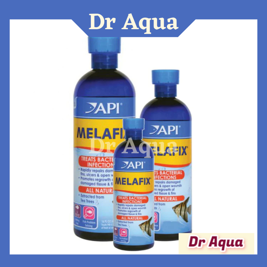 API® MELAFIX Fish Remedy 118ml 237ml 473ml Cloud Rot Luka Fungus Ikan ...