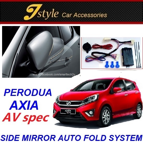 Perodua Axia Auto Flip Folding Side Mirror System | Shopee Malaysia